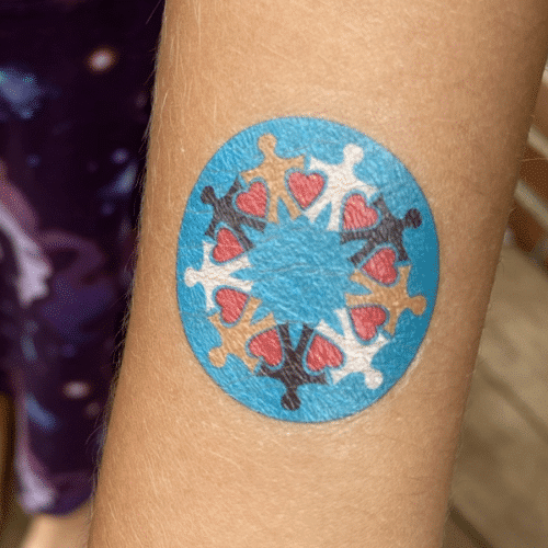 Unity in Diversity temporary tattoo - Bahai Resources