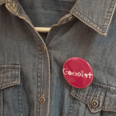 CoExist Button - 2.25" round - Bahai Resources