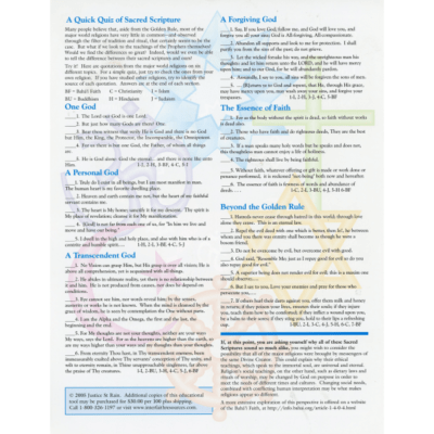 Interfaith Golden Rule Poster-Pamphlet - Bahai Resources