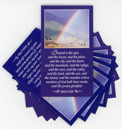 Blessed is the Spot -Teaching Cards - Bahai Resources