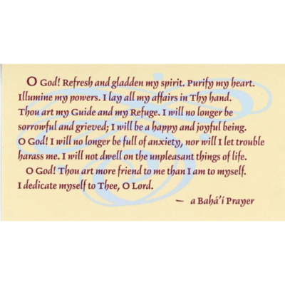 Refresh and Gladden -Teaching Cards - Bahai Resources