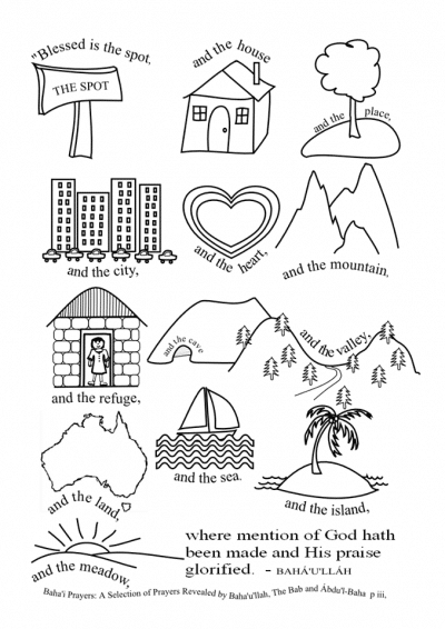 Leaves of Wisdom Coloring Book - Bahai Resources