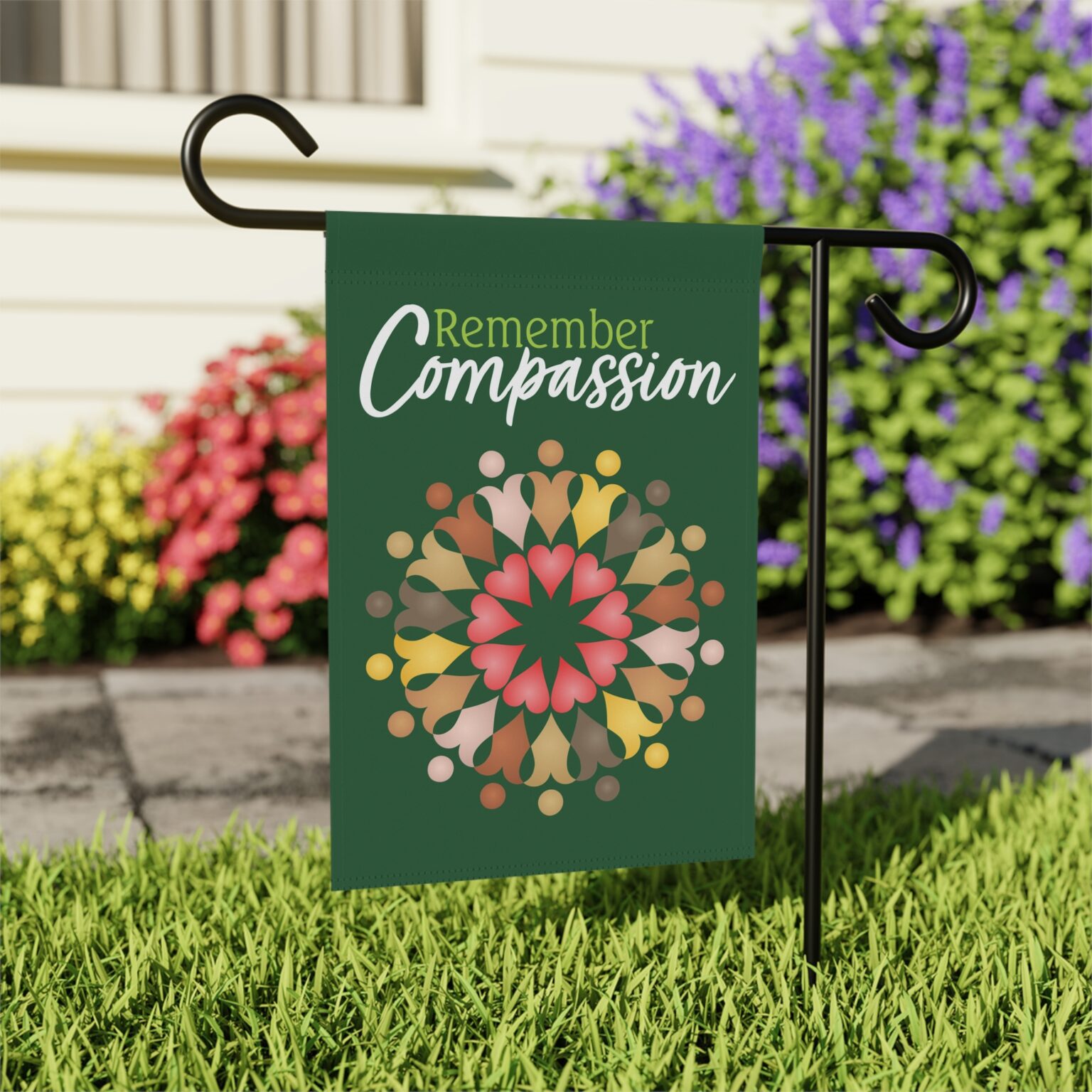 "Remember Compassion" Garden & House Banner - Bahai Resources