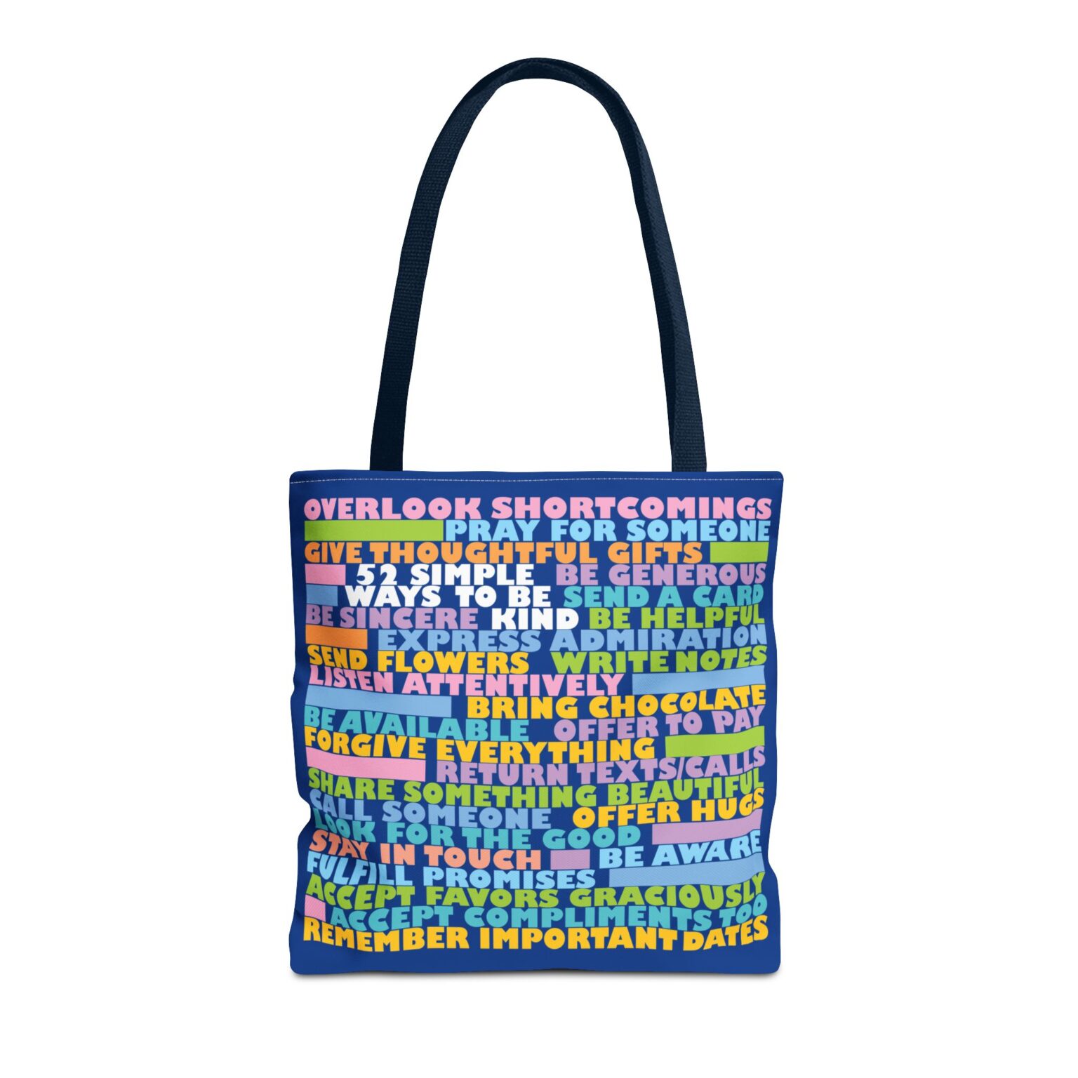 52 Simple Ways to Be Kind Tote Bag - Bahai Resources